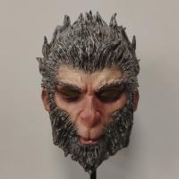 China Patygr Hyper-Realistic Primal Ape Latex Mask - Hand-Painted Grey Mythical Monkey Warrior Headgear for Professional Cosplay for sale