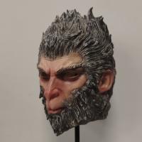 China Patygr Hyper-Realistic Primal Ape Latex Mask - Hand-Painted Grey Mythical Monkey Warrior Headgear for Professional Cosplay for sale