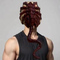 China Realistic Parasite Creature Latex Mask Full Head Horror Cosplay Mask Alien Monster Halloween Costume Prop for sale