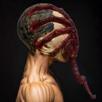 China Realistic Parasite Creature Latex Mask Full Head Horror Cosplay Mask Alien Monster Halloween Costume Prop for sale