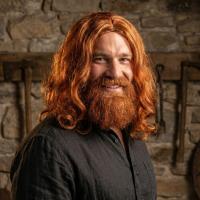 China Realistic Red Beard Viking Latex Mask, Full Head Adult Costume Mask for Halloween Cosplay, Medieval Warrior Themed Party, LARP Masquerade & Role Play Events for sale