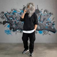 China Realistic Grey Wig and Beard Set for Men, Long Silver Hair Old Man Costume, Wizard Hermit Caveman Cosplay for Halloween Party for sale