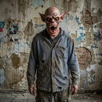 China Terrifying Vampire Bat Latex Mask for Halloween Cosplay - Lightweight 0.3kg and One Size Fits Most for sale