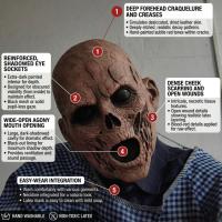 China Realistic Scary Latex Zombie Mask – Full Face Horror Design for Halloween, Cosplay, Costume Parties, Haunted House Events, and Film/Theater Production for sale