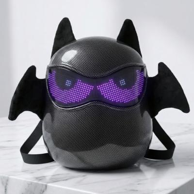 China Programmable LED Display Bat Backpack, Carbon Fiber Hard Shell, Customizable Expression, Bluetooth App Control for Tech Lovers for sale