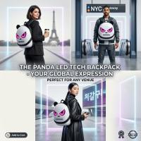China Smart LED Display Backpack for Girls and Teens, Customizable Eye Light-Up Crossbody Bag with Graffiti Style for sale