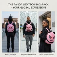 China Smart LED Display Backpack for Girls and Teens, Customizable Eye Light-Up Crossbody Bag with Graffiti Style for sale
