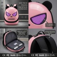 China Smart LED Display Backpack for Girls and Teens, Customizable Eye Light-Up Crossbody Bag with Graffiti Style for sale