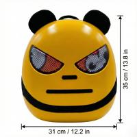 China Smart LED Display Backpack for Girls and Teens, Customizable Eye Light-Up Crossbody Bag with Graffiti Style for sale