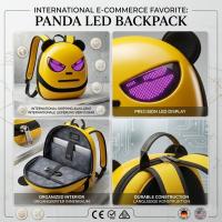 China Smart LED Display Backpack for Girls and Teens, Customizable Eye Light-Up Crossbody Bag with Graffiti Style for sale