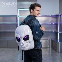 China Custom LED Display Skull Backpack with Programmable RGB Eye Animations, Waterproof ABS + PC Hard Shell, and Bluetooth High-Speed Sync for sale