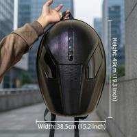 China Programmable LED Backpack with Waterproof ABS + PC Hard Shell and USB Power Bank Compatibility for Festivals and Safety for sale