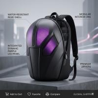 China Programmable LED Backpack with Waterproof ABS + PC Hard Shell and USB Power Bank Compatibility for Festivals and Safety for sale