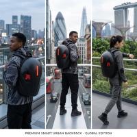 China Programmable LED Backpack with Waterproof ABS + PC Hard Shell and USB Power Bank Compatibility for Festivals and Safety for sale