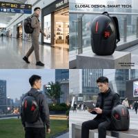 China Programmable LED Backpack with Waterproof ABS + PC Hard Shell and USB Power Bank Compatibility for Festivals and Safety for sale