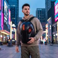 China Programmable LED Backpack with Waterproof ABS + PC Hard Shell and USB Power Bank Compatibility for Festivals and Safety for sale