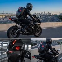 China Cyberpunk Hardshell Smart LED Backpack with Dual Programmable Screens, App Control, Perfect for Commuting and Tech Enthusiasts - SKY RIDER for sale