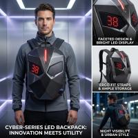 China Cyberpunk Hardshell Smart LED Backpack with Dual Programmable Screens, App Control, Perfect for Commuting and Tech Enthusiasts - SKY RIDER for sale