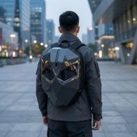 China Cyberpunk Hardshell Smart LED Backpack with Dual Programmable Screens, App Control, Perfect for Commuting and Tech Enthusiasts - SKY RIDER for sale