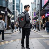 China Cyberpunk Hardshell Smart LED Backpack with Dual Programmable Screens, App Control, Perfect for Commuting and Tech Enthusiasts - SKY RIDER for sale