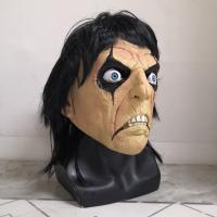 China Realistic Classic Rocker Latex Full Head Mask - Gory Horror Singer Style with Wig for sale