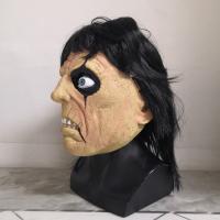 China Realistic Classic Rocker Latex Full Head Mask - Gory Horror Singer Style with Wig for sale