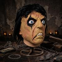China Realistic Classic Rocker Latex Full Head Mask - Gory Horror Singer Style with Wig for sale