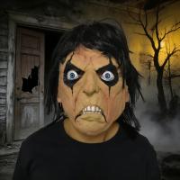 China Realistic Classic Rocker Latex Full Head Mask - Gory Horror Singer Style with Wig for sale