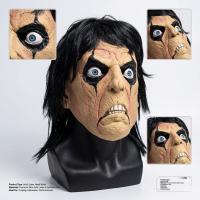 China Realistic Classic Rocker Latex Full Head Mask - Gory Horror Singer Style with Wig for sale