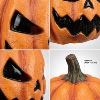China Full Head Evil Jack-o'-Lantern Latex Mask, Spooky Pumpkin Headgear for Halloween for sale