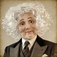 China Realistic Old Man Woman Mask, Latext Wrinkle Grandma Face, Halloween Party, Carnival Prop for sale