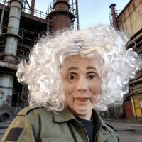 China Realistic Old Man Woman Mask, Latext Wrinkle Grandma Face, Halloween Party, Carnival Prop for sale