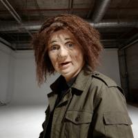 China Realistic Old Man Woman Mask, Latext Wrinkle Grandma Face, Halloween Party, Carnival Prop for sale