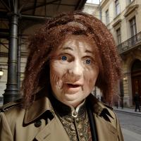 China Realistic Old Man Woman Mask, Latext Wrinkle Grandma Face, Halloween Party, Carnival Prop for sale