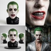 China Realistic Green Hair Creepy Clown Mask - Scary Latex Villain Face Helmet for Cosplay & Halloween Party for sale
