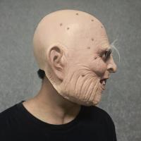 China Halloween Creepy Old Man Mask Realistic Latex Full Head Grandpa Mask with Wrinkles for Cosplay Party Prank Props for sale