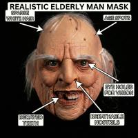 China Halloween Old Man Mask Creepy Grandpa Mask with White Hair realistic Latex Wrinkle Face Headpiece Funny Cosplay Props for sale