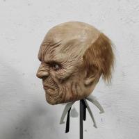 China Realistic Old Man Horror Latex Mask with Ginger Hair - Scary Creepy Senior Face for Adults Halloween Costume Party Cosplay Props for sale