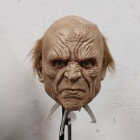 China Realistic Old Man Horror Latex Mask with Ginger Hair - Scary Creepy Senior Face for Adults Halloween Costume Party Cosplay Props for sale