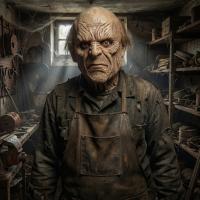 China Realistic Old Man Horror Latex Mask with Ginger Hair - Scary Creepy Senior Face for Adults Halloween Costume Party Cosplay Props for sale