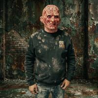 China Realistic Burned Man Horror Latex Mask with Scarred Skin - Terrifying Creepy Face Disguise for Adult Halloween Cosplay Costume Party Props for sale