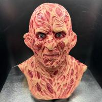 China Realistic Burned Man Horror Latex Mask with Scarred Skin - Terrifying Creepy Face Disguise for Adult Halloween Cosplay Costume Party Props for sale