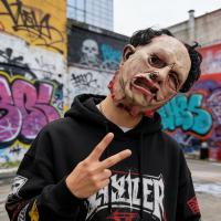 China Realistic Biohazard Mutant Zombie Mask - Gory Infected Monster Full Head Latex Headpiece for Adult Halloween Cosplay Costume Party for sale