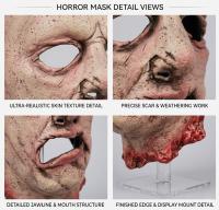 China Realistic Biohazard Mutant Zombie Mask - Gory Infected Monster Full Head Latex Headpiece for Adult Halloween Cosplay Costume Party for sale