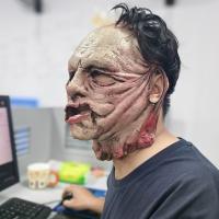 China Realistic Biohazard Mutant Zombie Mask - Gory Infected Monster Full Head Latex Headpiece for Adult Halloween Cosplay Costume Party for sale