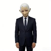China Realistic Elderly Man Face Mask Halloween Cosplay Old Grandpa Full Head Latex Mask Wrinkle Face Prop for sale
