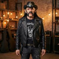 China Realistic Heavy Metal Rocker Mask with Hair and Hat Biker Outlaw Full Head Latex Cosplay Prop for Halloween for sale