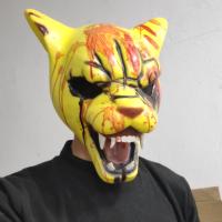 China Creepy Cat Mask with Terrifying Design Premium Latex Material and Full Head Coverage for Halloween for sale