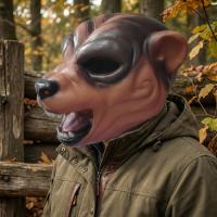 China Fierce Beast Design Latex Mask with Premium Latex Material and Full Head Coverage for Halloween and Cosplay for sale