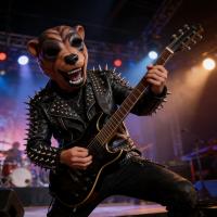 China Fierce Beast Design Latex Mask with Premium Latex Material and Full Head Coverage for Halloween and Cosplay for sale